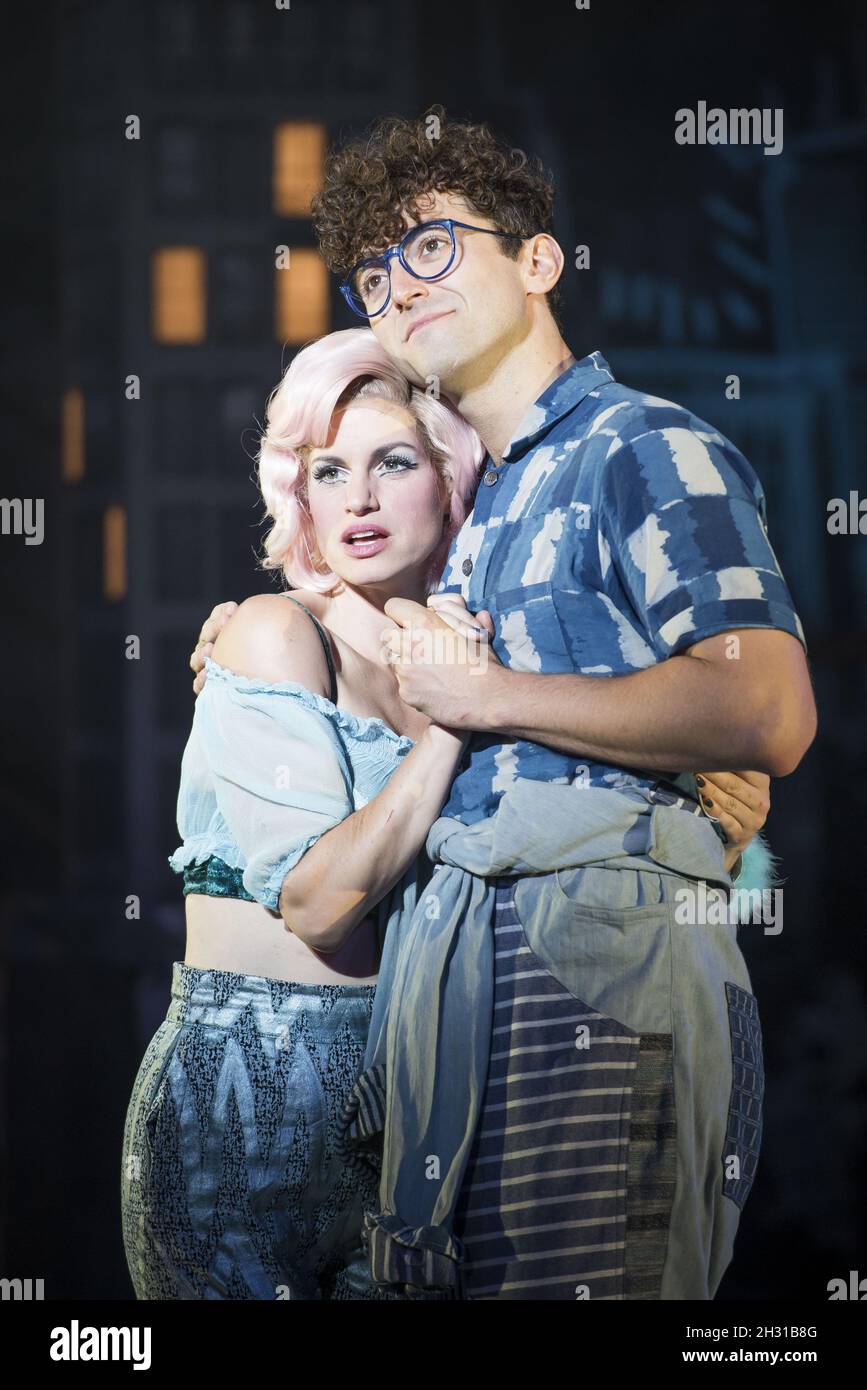 Jemima Rooper and Marc Antolin during the Little Shop of Horrors ...
