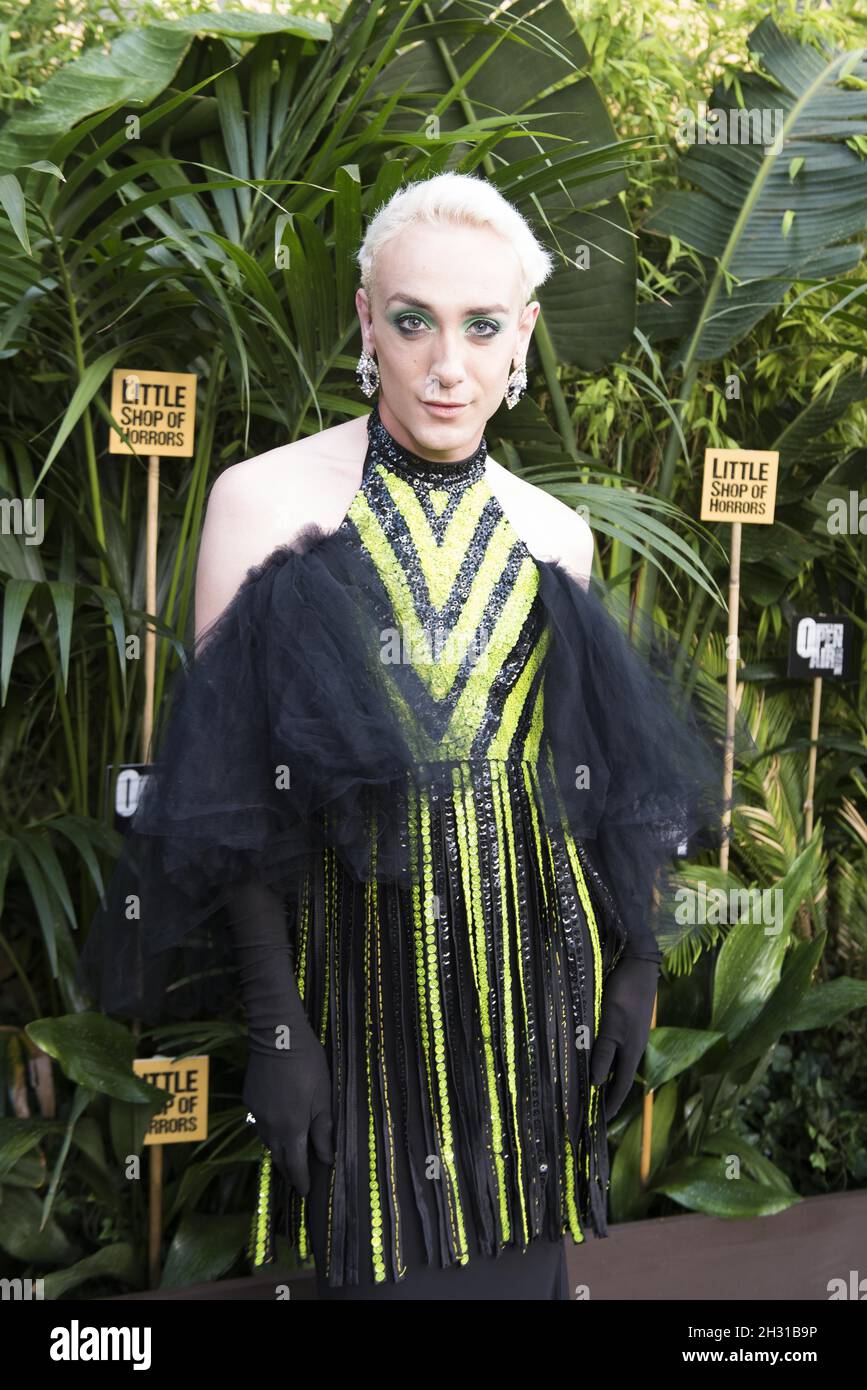 Jamie Campbell attends the Little Shop of Horrors press night at the ...