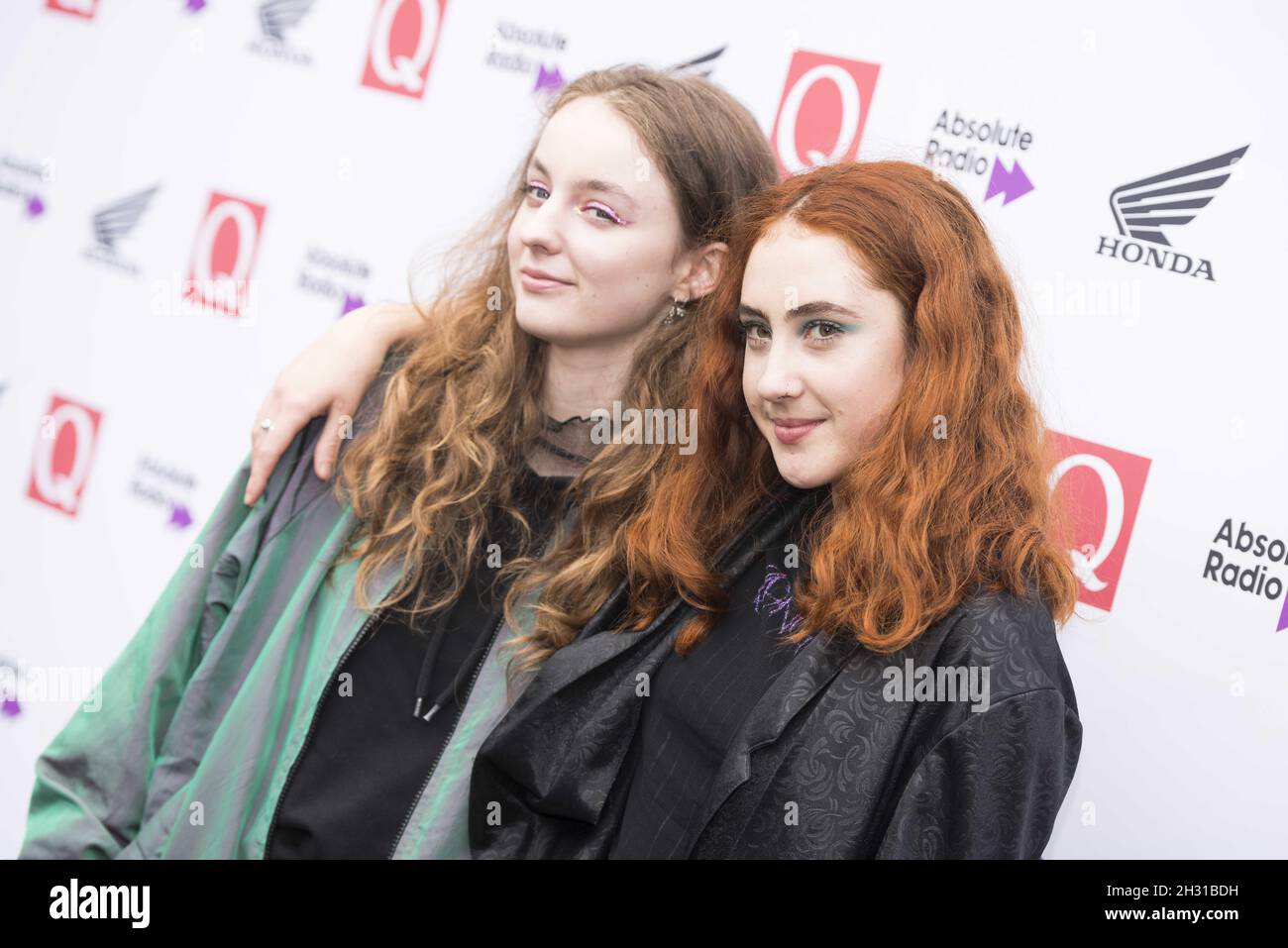 Jenny Hollingworth and Rosa Walton from Let's Eat Grandma arrive at the ...