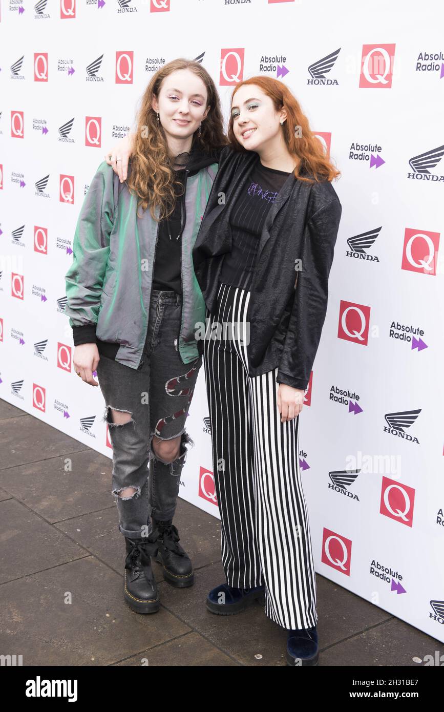 Jenny Hollingworth and Rosa Walton from Let's Eat Grandma arrive at the ...