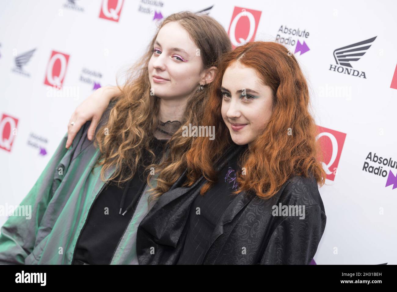 Jenny Hollingworth and Rosa Walton from Let's Eat Grandma arrive at the ...
