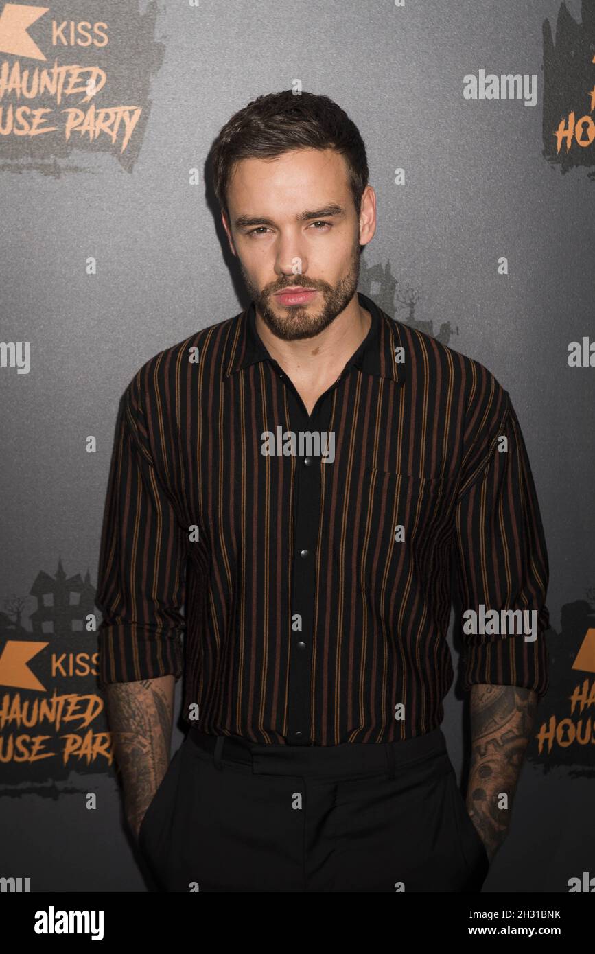 Liam Payne arrives at the Kiss Haunted House Party at the SSE Wembley ...