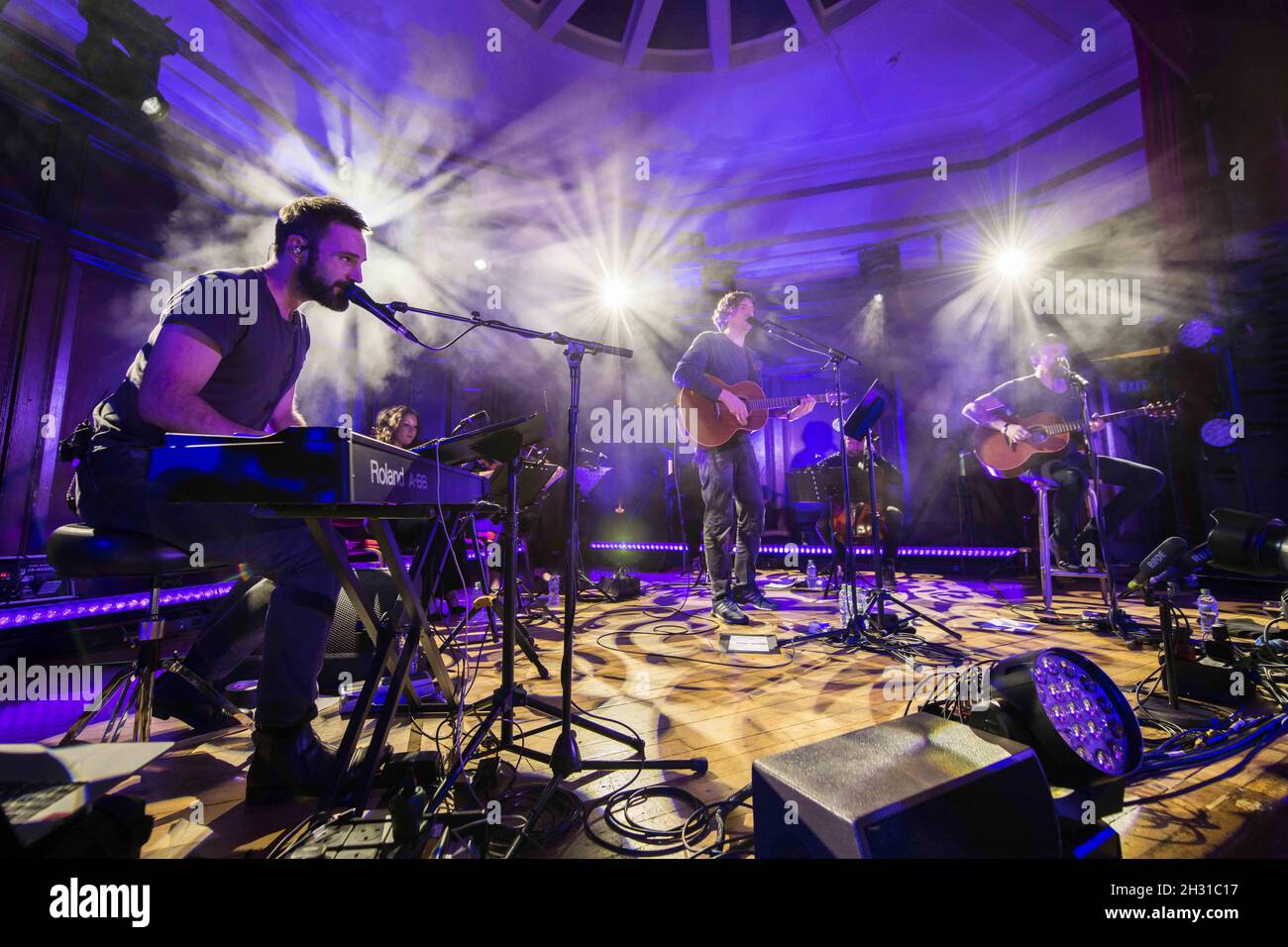 Snow Patrol perform live on stage at Porchester Hall, London. Picture ...