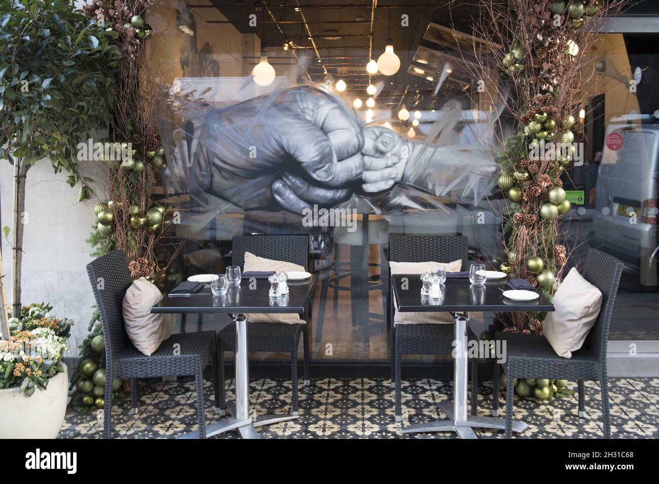 General View of Babbo restaurant which is part owned by footballers ...