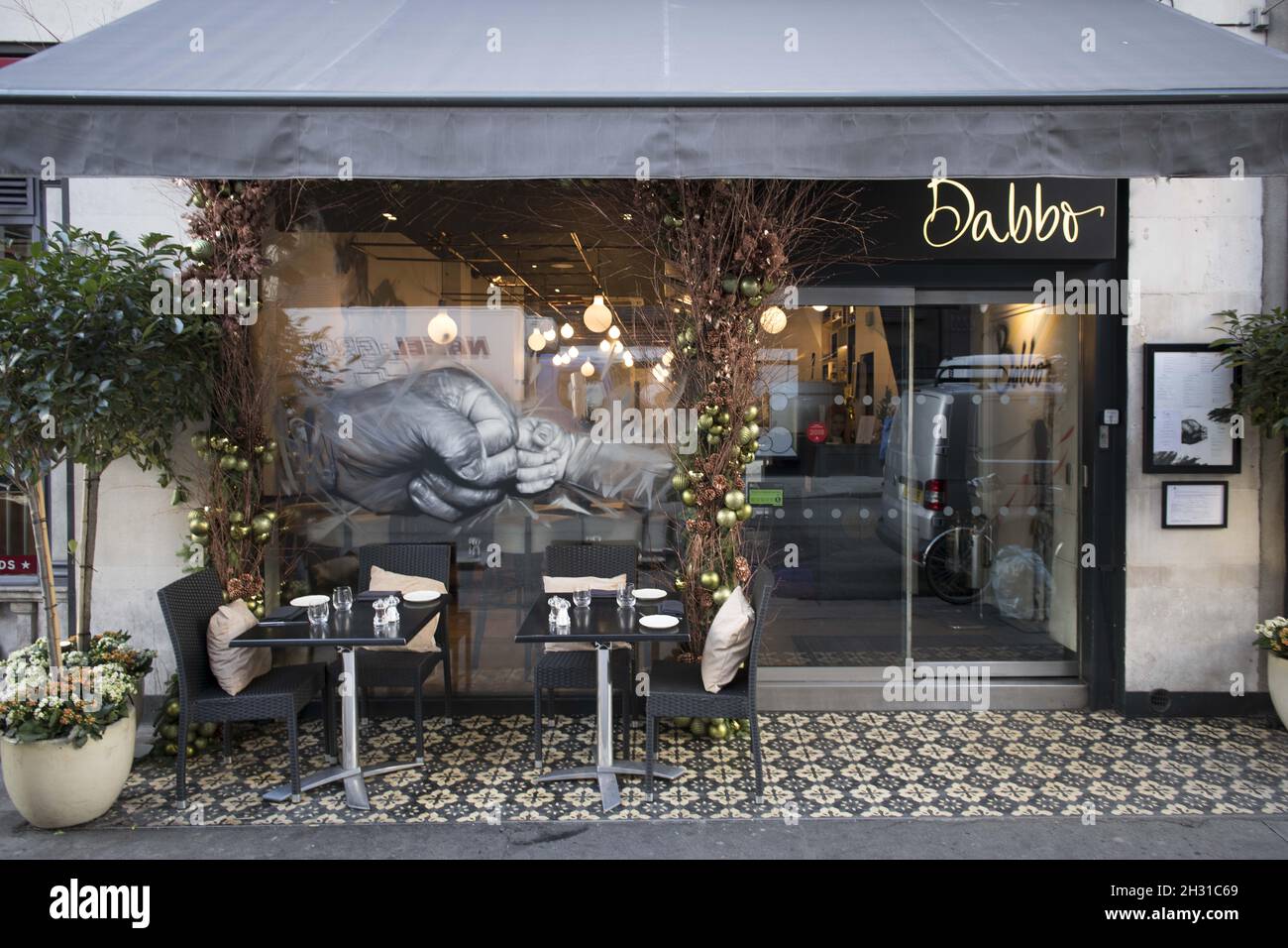 General View of Babbo restaurant which is part owned by footballers ...