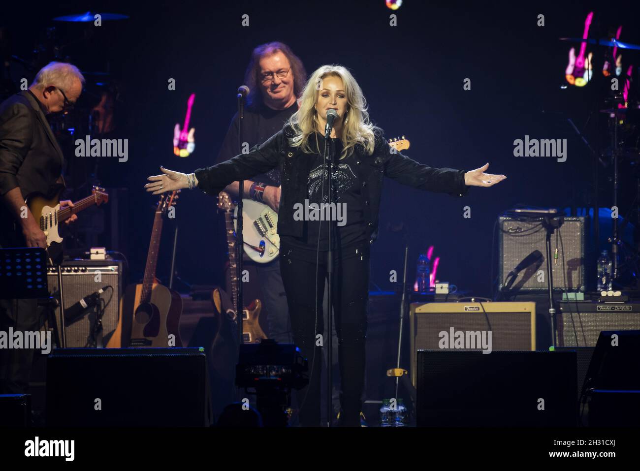 Bonnie Tyler performs live during the Music for Marsden concert at the ...