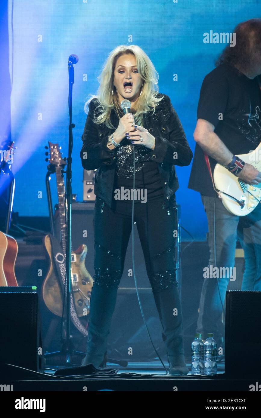 Bonnie Tyler performs live during the Music for Marsden concert at the ...