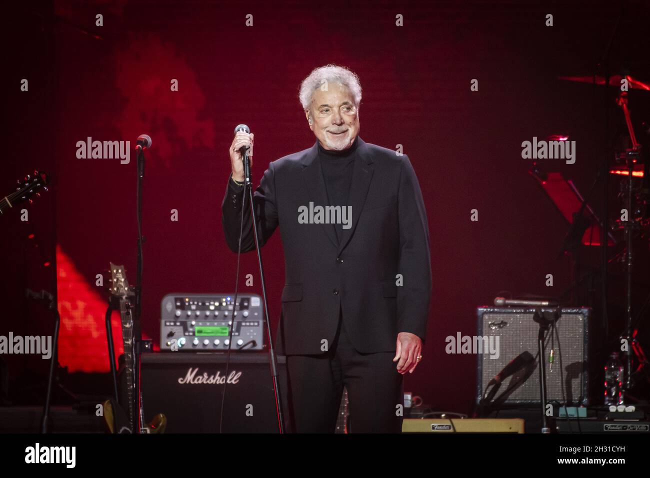 Sir Tom Jones performs live during the Music for Marsden concert at the ...