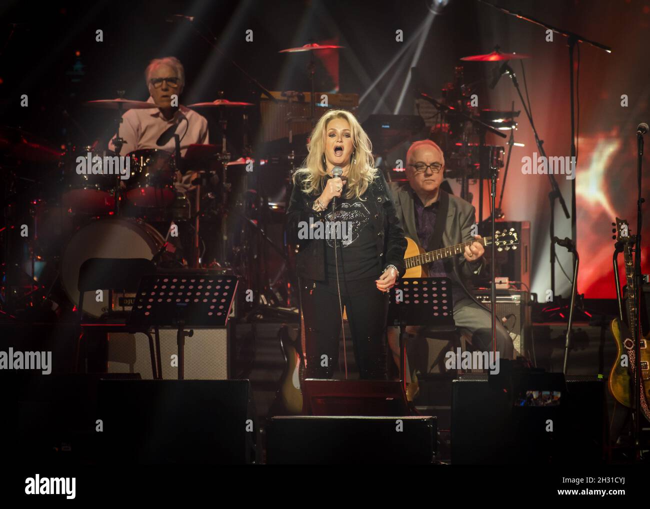 Bonnie Tyler performs live during the Music for Marsden concert at the ...