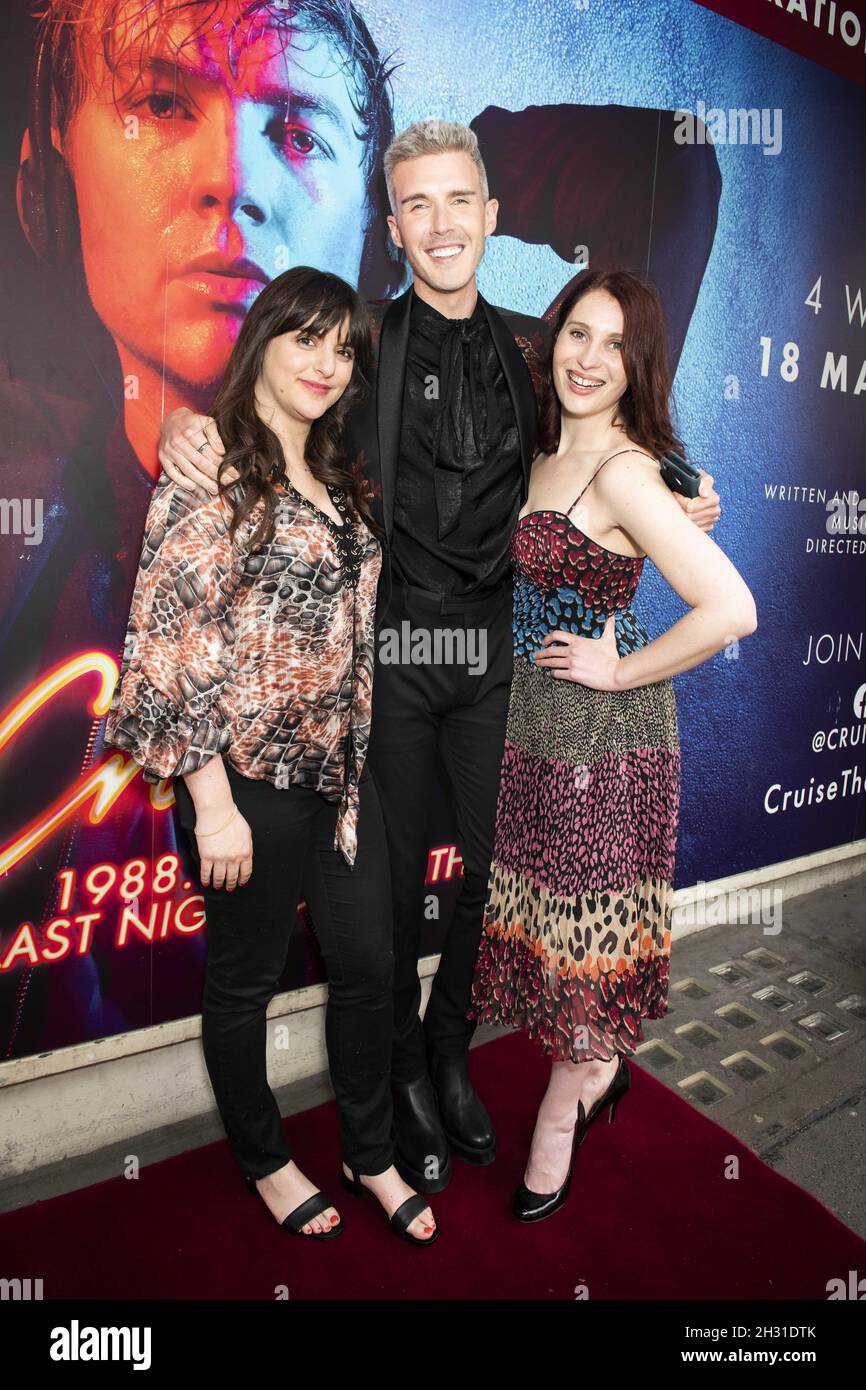 Katie Lipson, Jamie Lambert and Eliza Jackson arrive at the opening ...