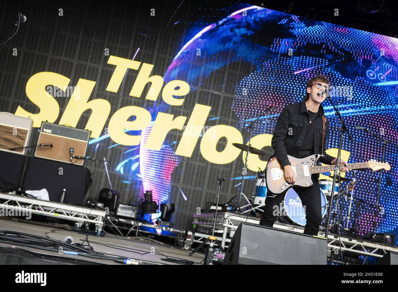 The Sherlocks perform live on the Castle stage on day 3 of Camp ...