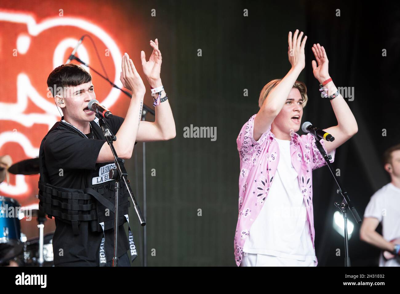 Max and Harvey perform live on stage on day 3 of Camp Bestival at ...