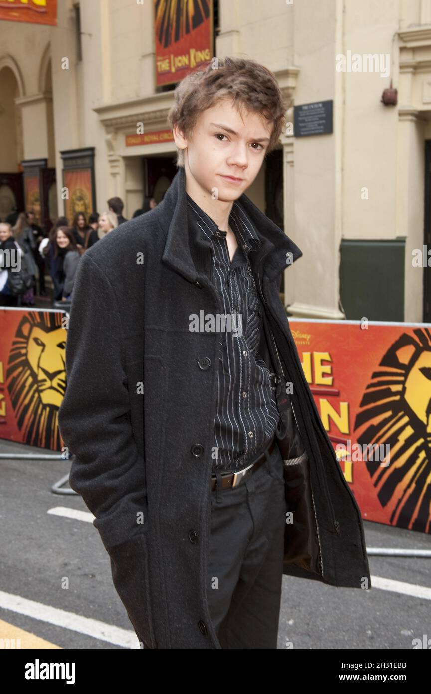 Thomas Sangster attends the 10 Year Anniversary performance of Disney's ...