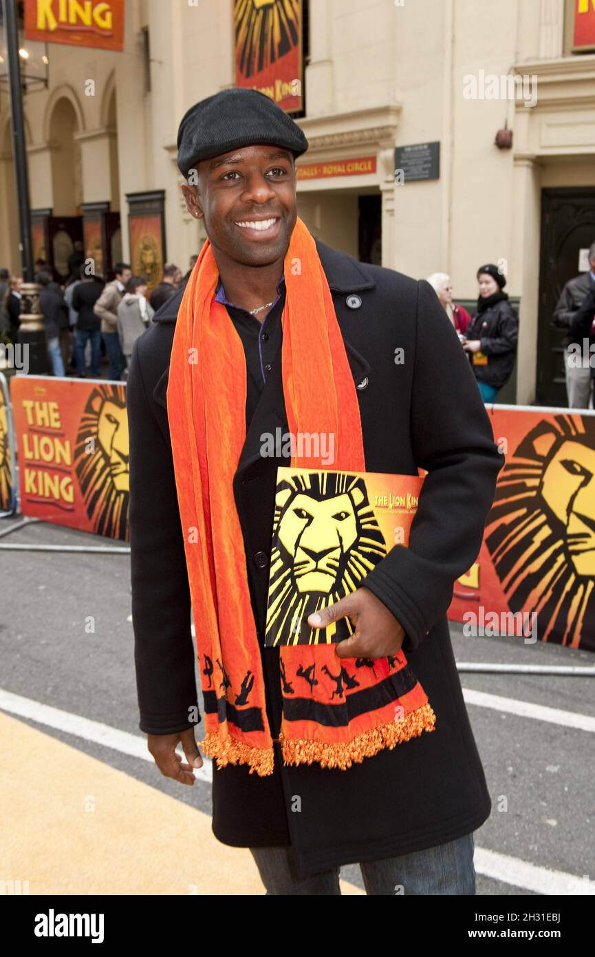 Adrian Lester attends the 10 Year Anniversary performance of Disney's ...