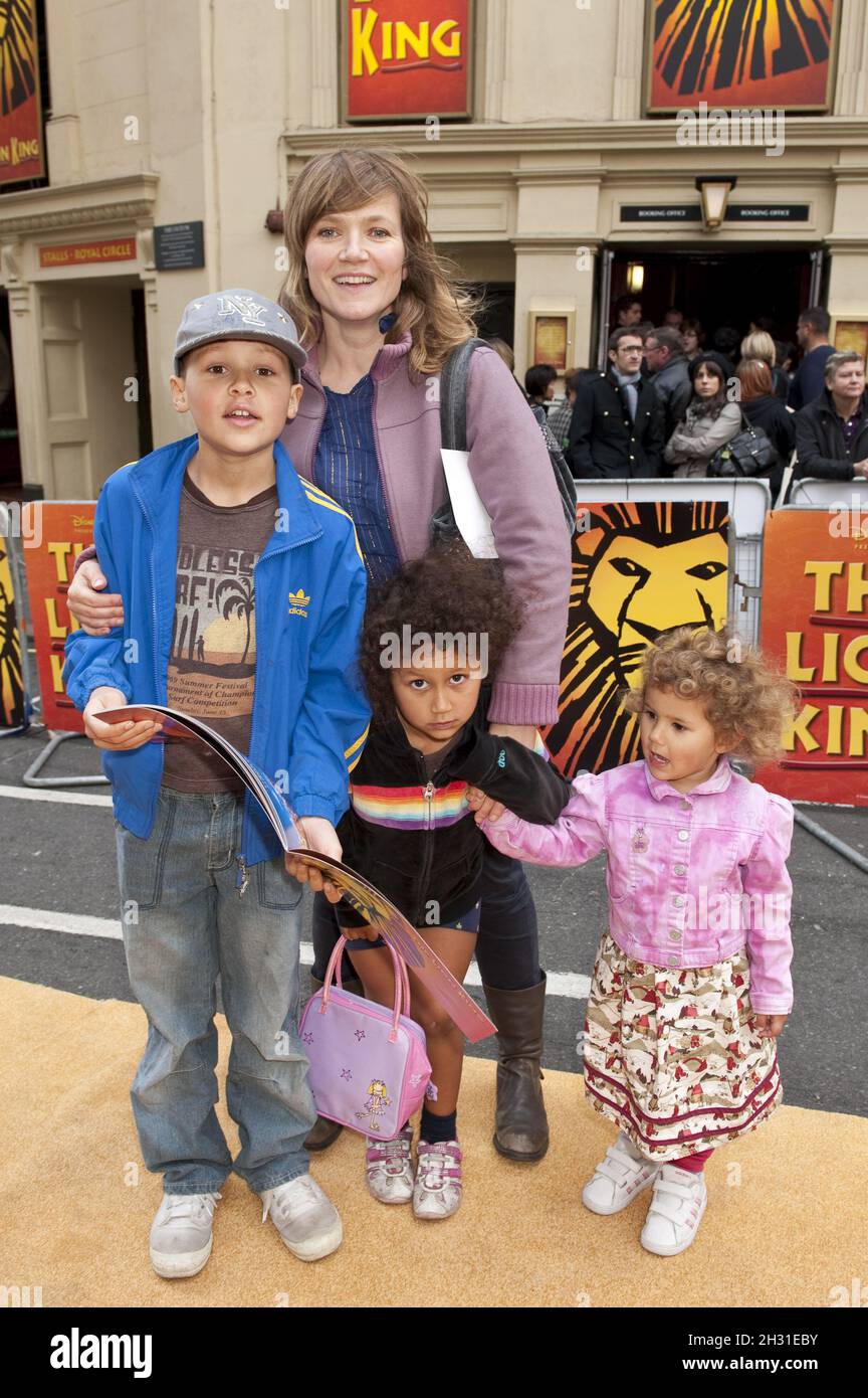 Jessica Hynes and Family attend the 10 Year Anniversary performance of ...