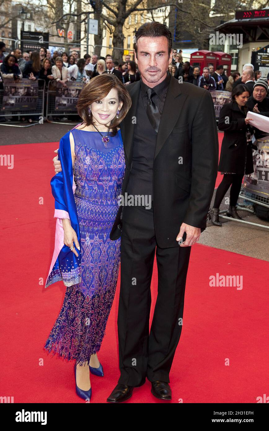 Gary Stretch and Malinee Chakrabandhu arriving at the World Premiere of ...