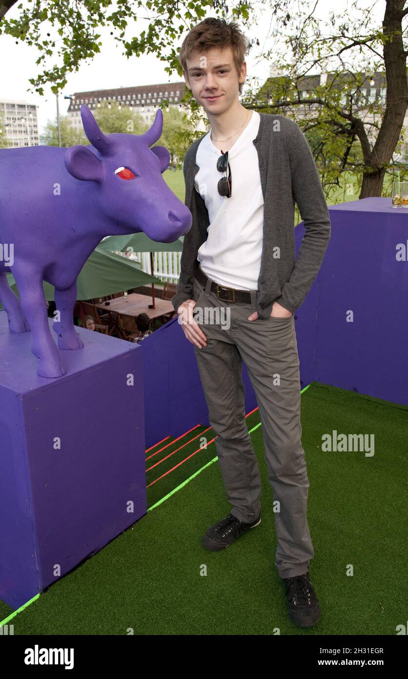 Thomas Sangster attends the E4 Udderbelly launch Party at Southbank ...