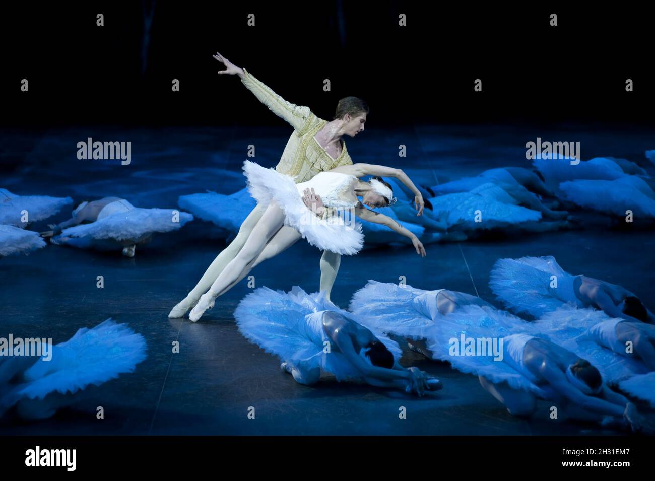 Daria Klimentova plays Odette and Dancers from English National Ballet ...