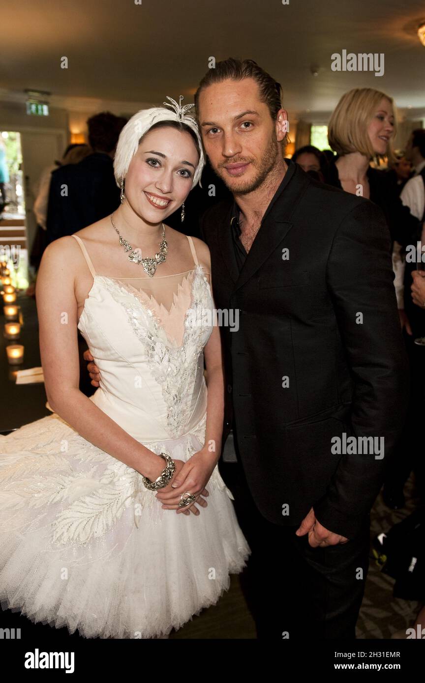 Tom Hardy and ballerina at The English National Ballet's Swan Lake ...