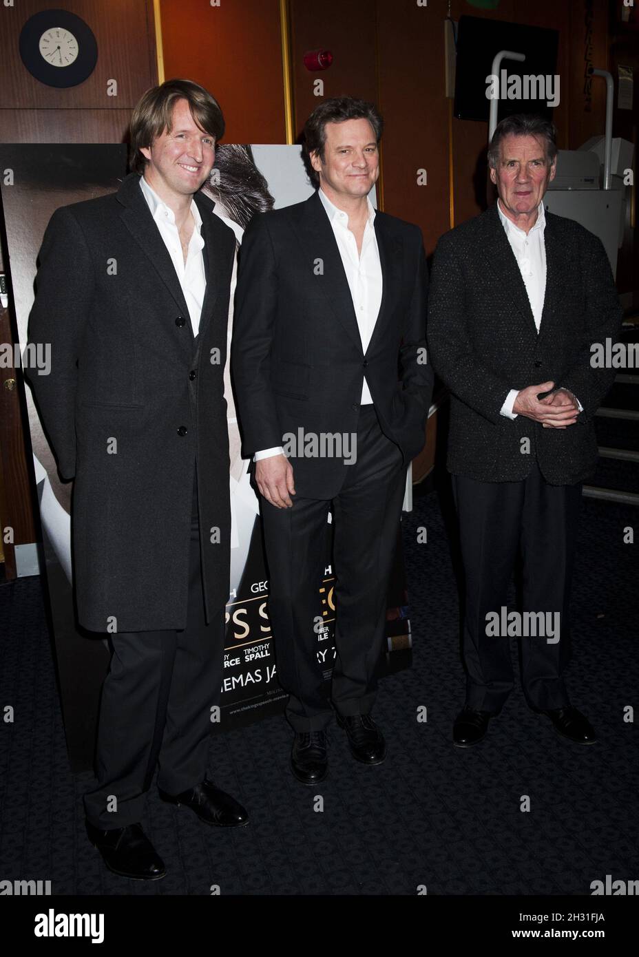 Tom Hooper (Director), Colin Firth and MIchael Palin at the Charity ...