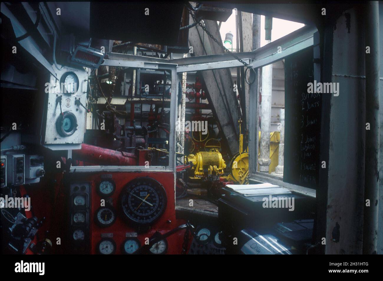 Driller's cabin, Offshore semi-submersible drilling rig SEDCO 700 ...