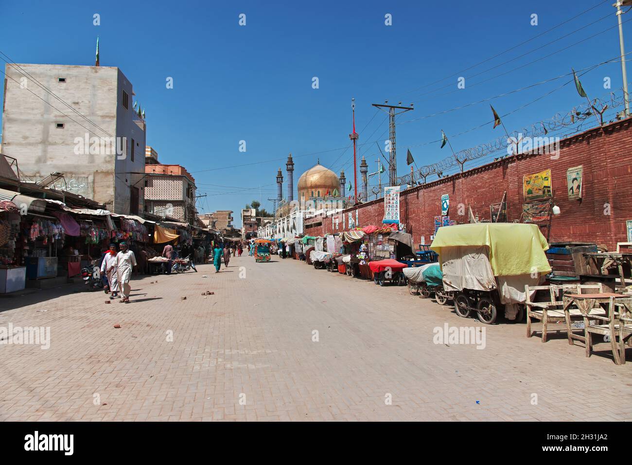 Shrine of Lal Shahbaz Qalandar in Sehwan Sharif, Pakistan Stock Photo ...