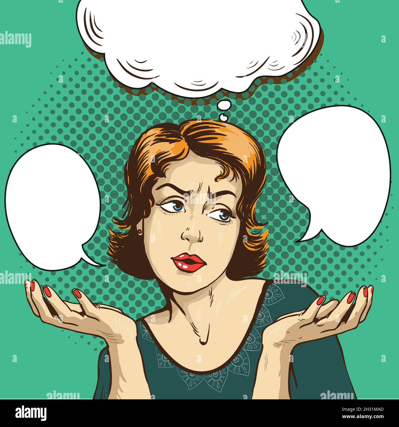 Cartoon making choice hi-res stock photography and images - Alamy