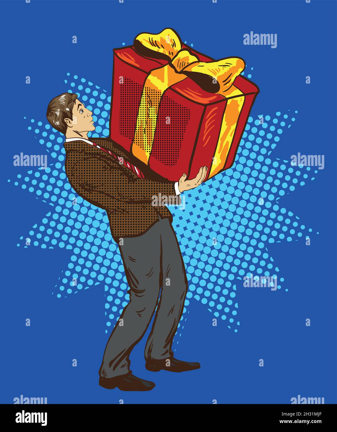 Business in a box Stock Vector Images - Alamy