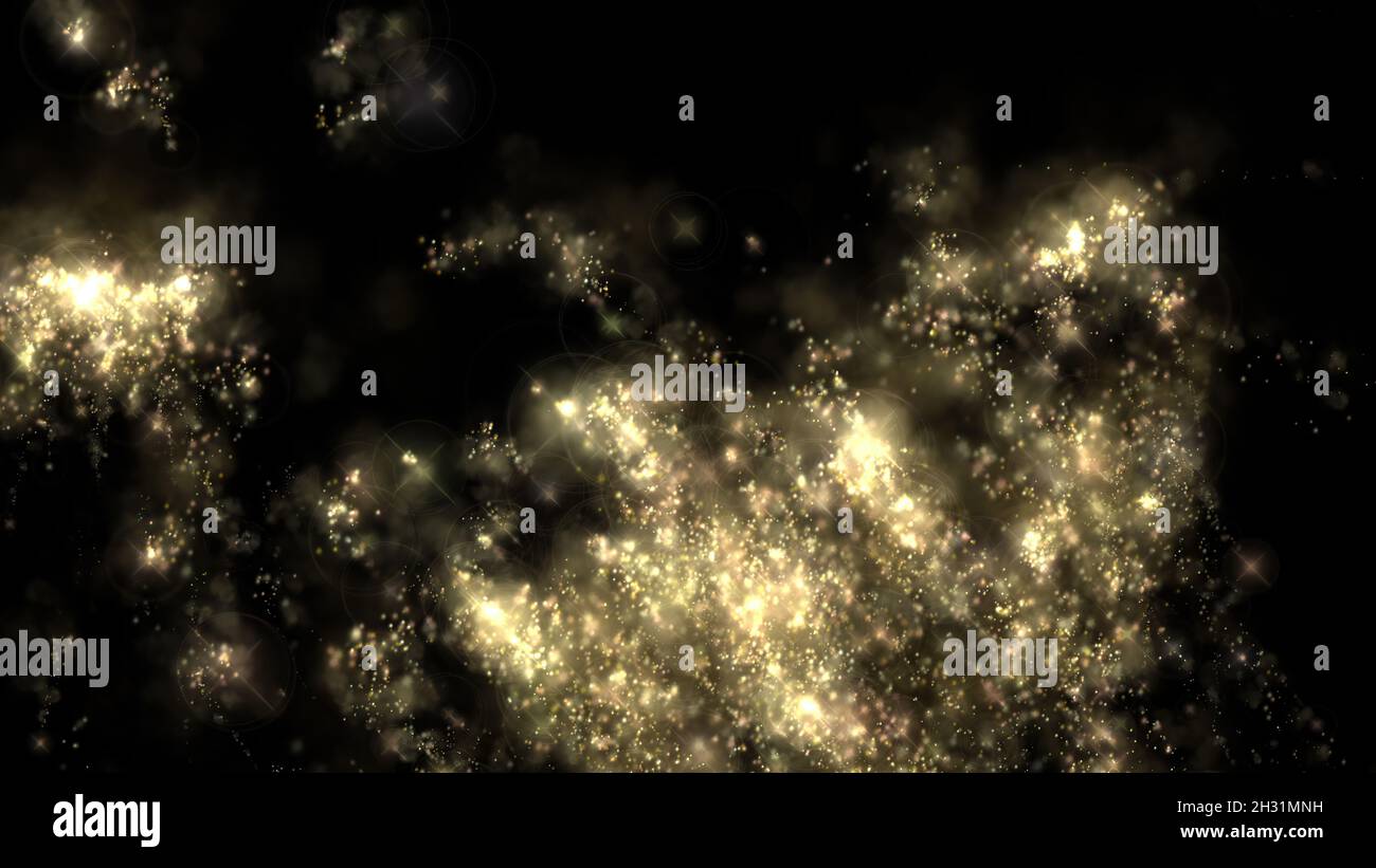 3d illustration - Particle Abstract glitter Cosmic Flares Stock Photo ...