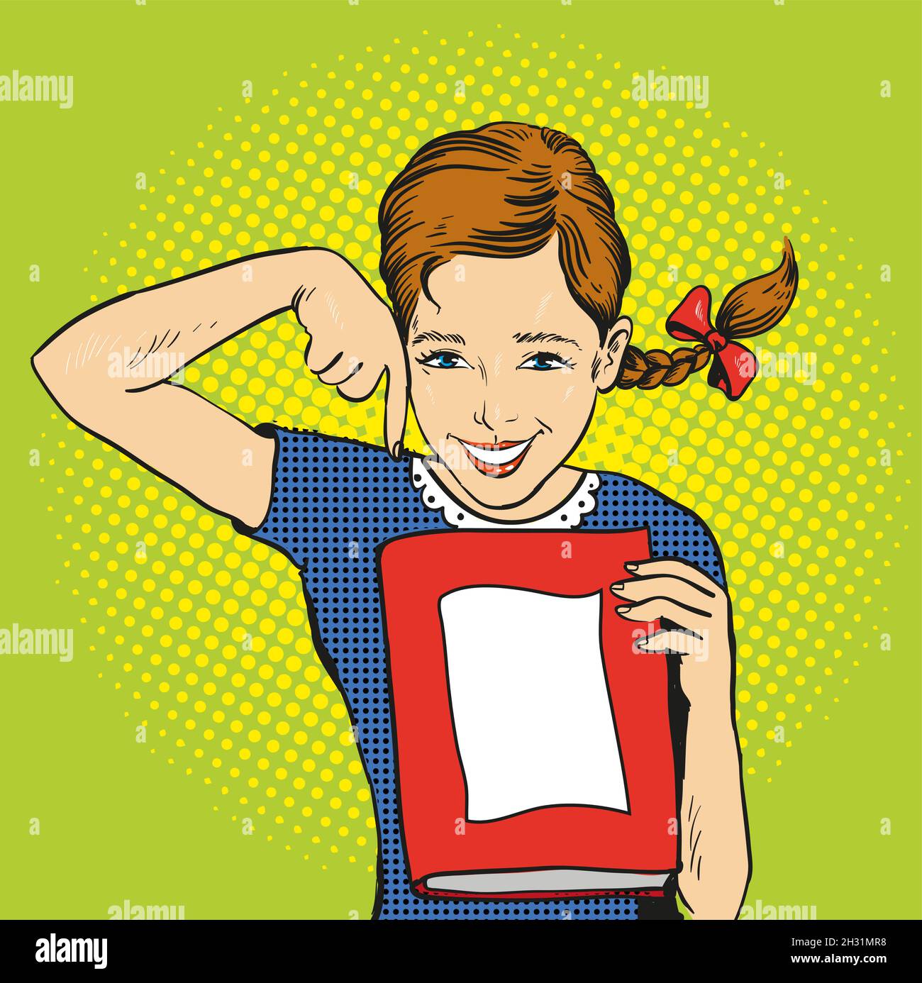 Teen studying in library Stock Vector Images - Alamy