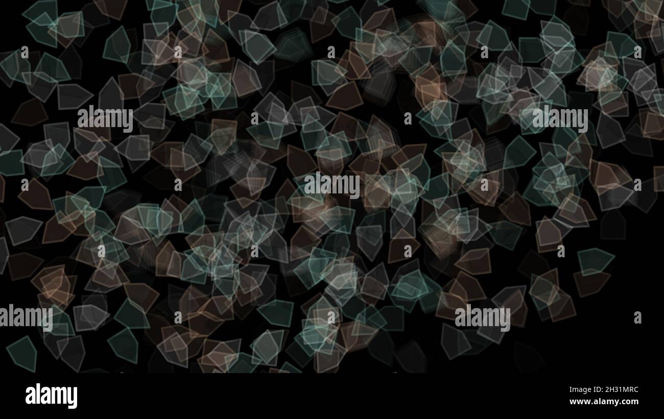 3d illustration - Colorful pentagon Shapes Stock Photo - Alamy