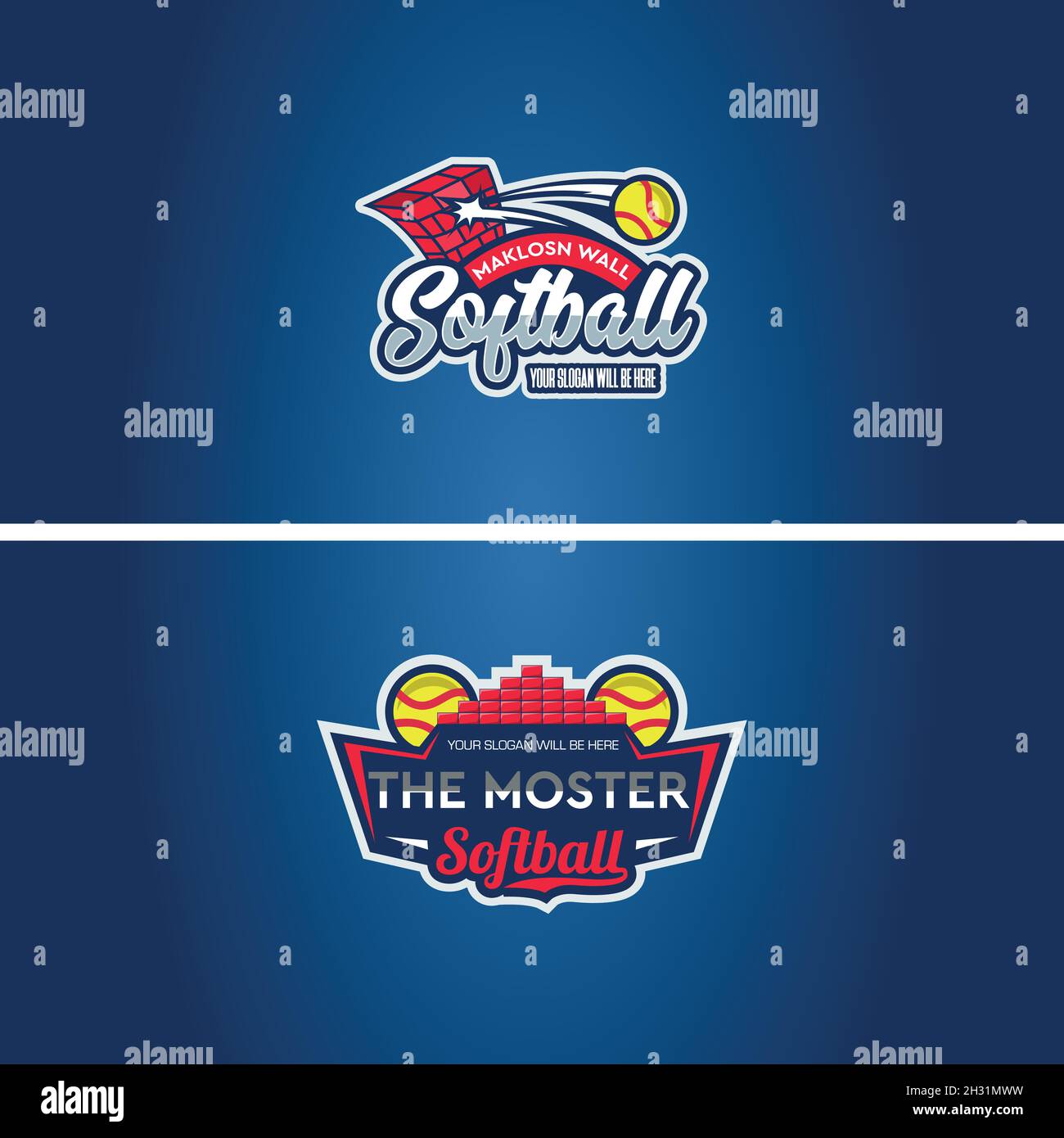 Softball stadium Stock Vector Images - Alamy