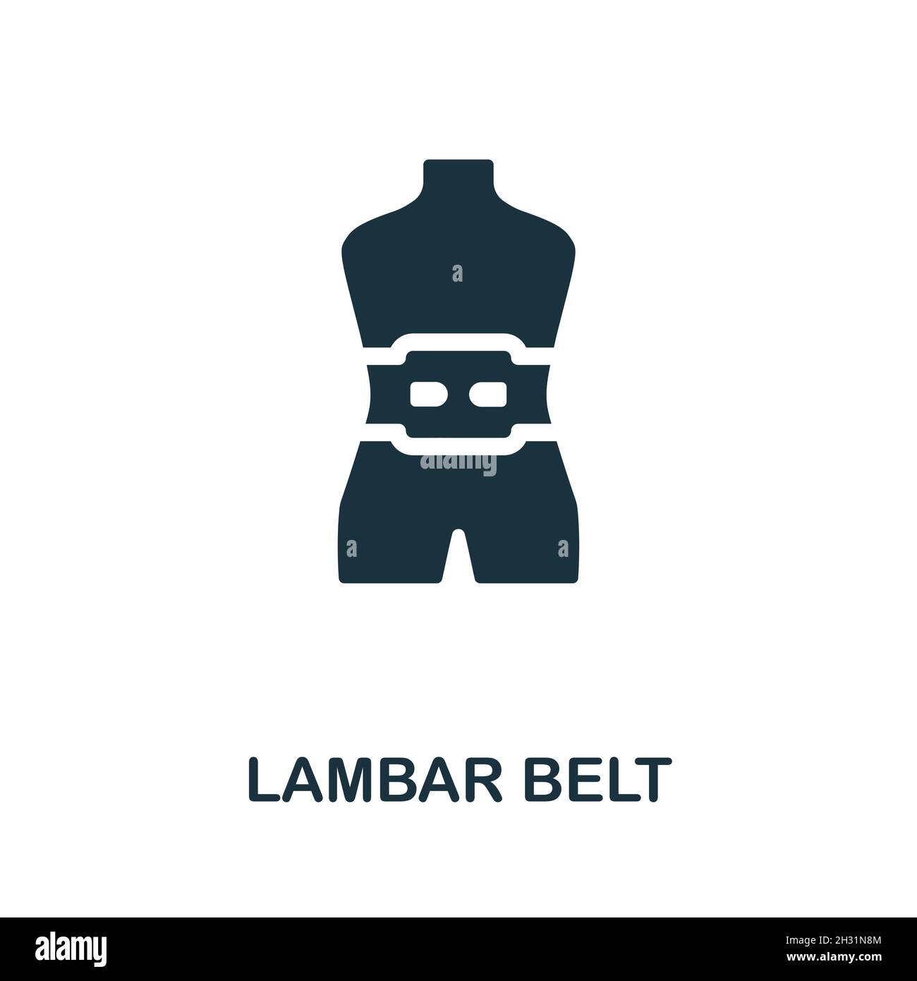 Lambar Belt icon. Monochrome sign from gym collection. Creative Lambar ...