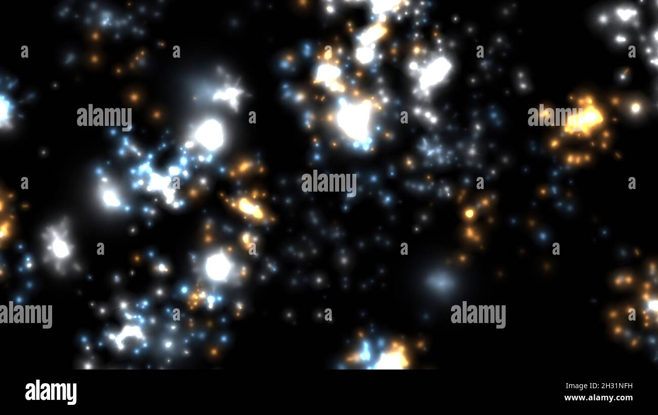 3d illustration - Particle Abstract glitter Cosmic Flares Stock Photo ...
