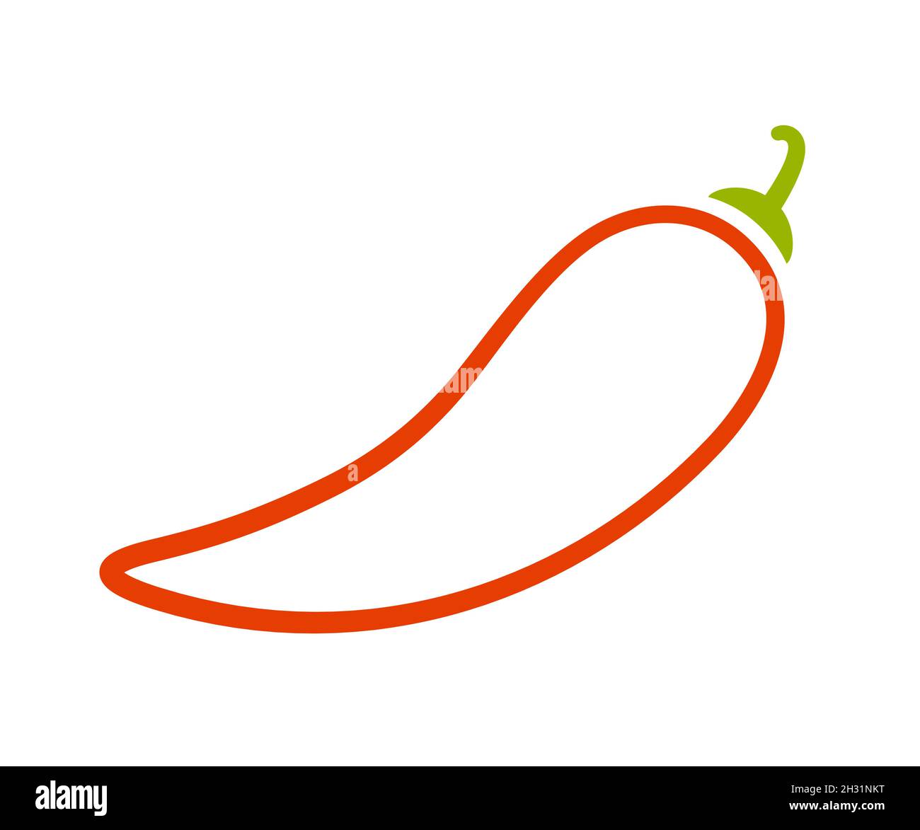 Red chili pepper. Chili level icon. Spice level mark - mild or spicy ...