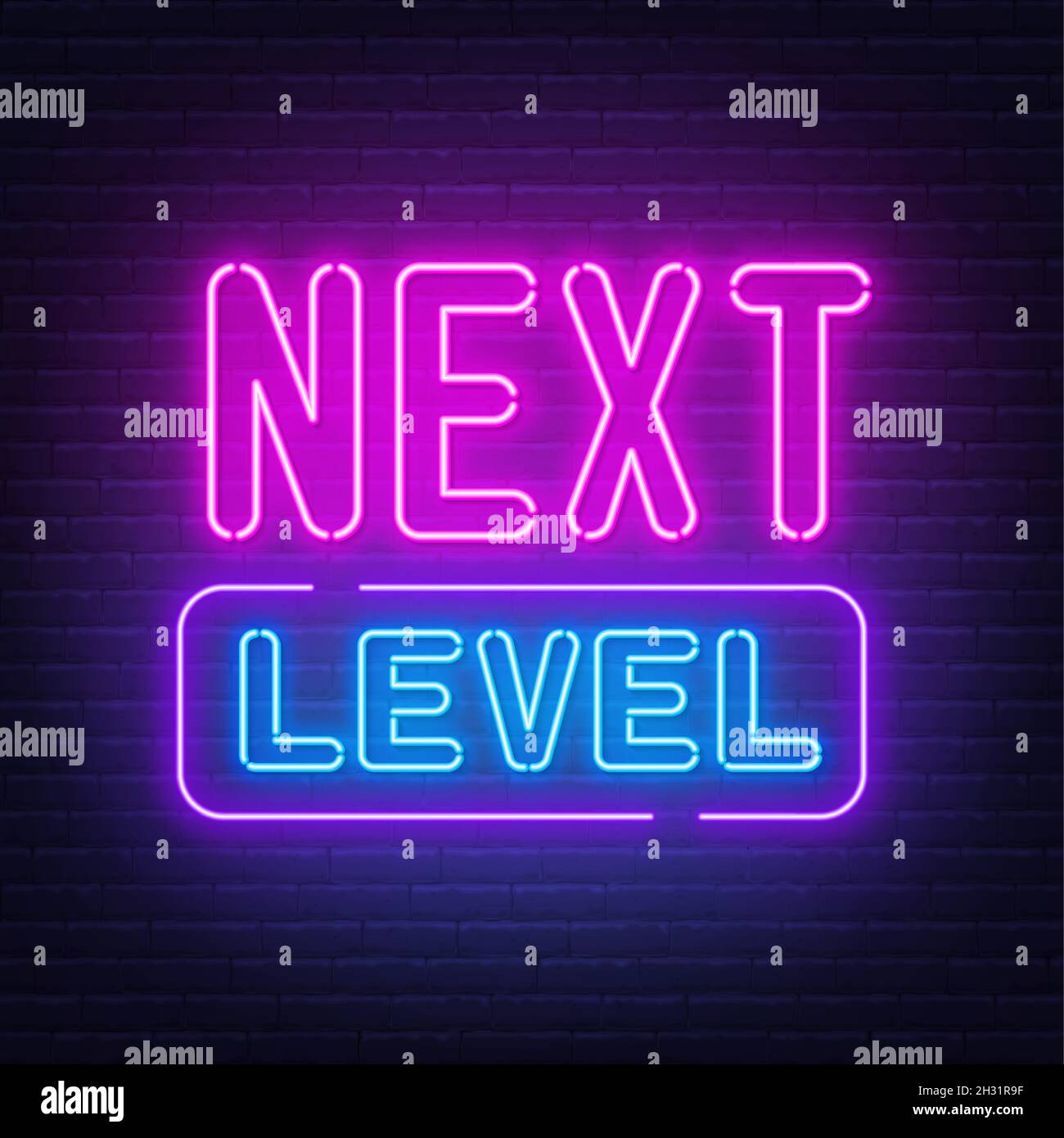 Level neon sign on hi-res stock photography and images - Alamy