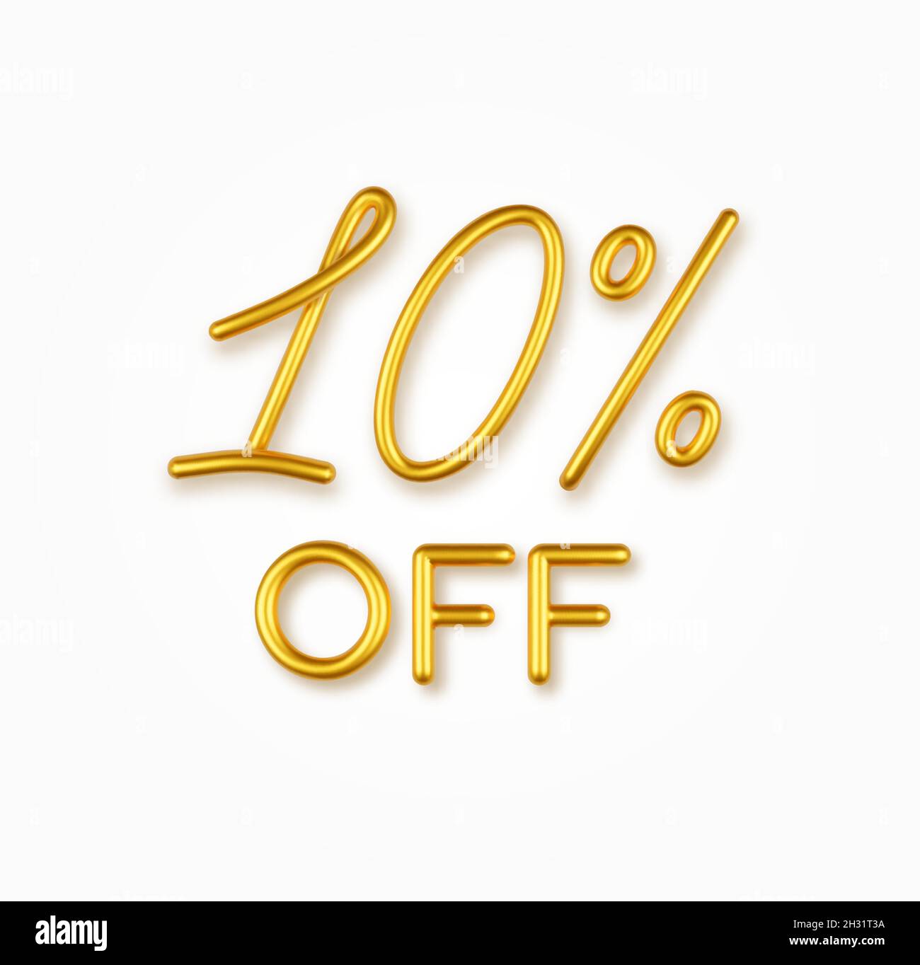 10 percent discount icon yellow hi-res stock photography and images - Alamy