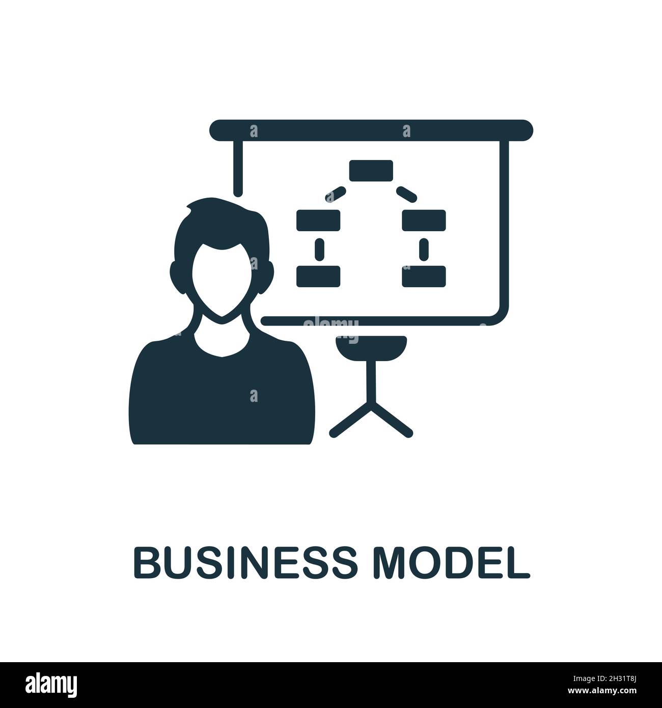 Business Model Icon Business Model Icon From Industry 4.0... Stock