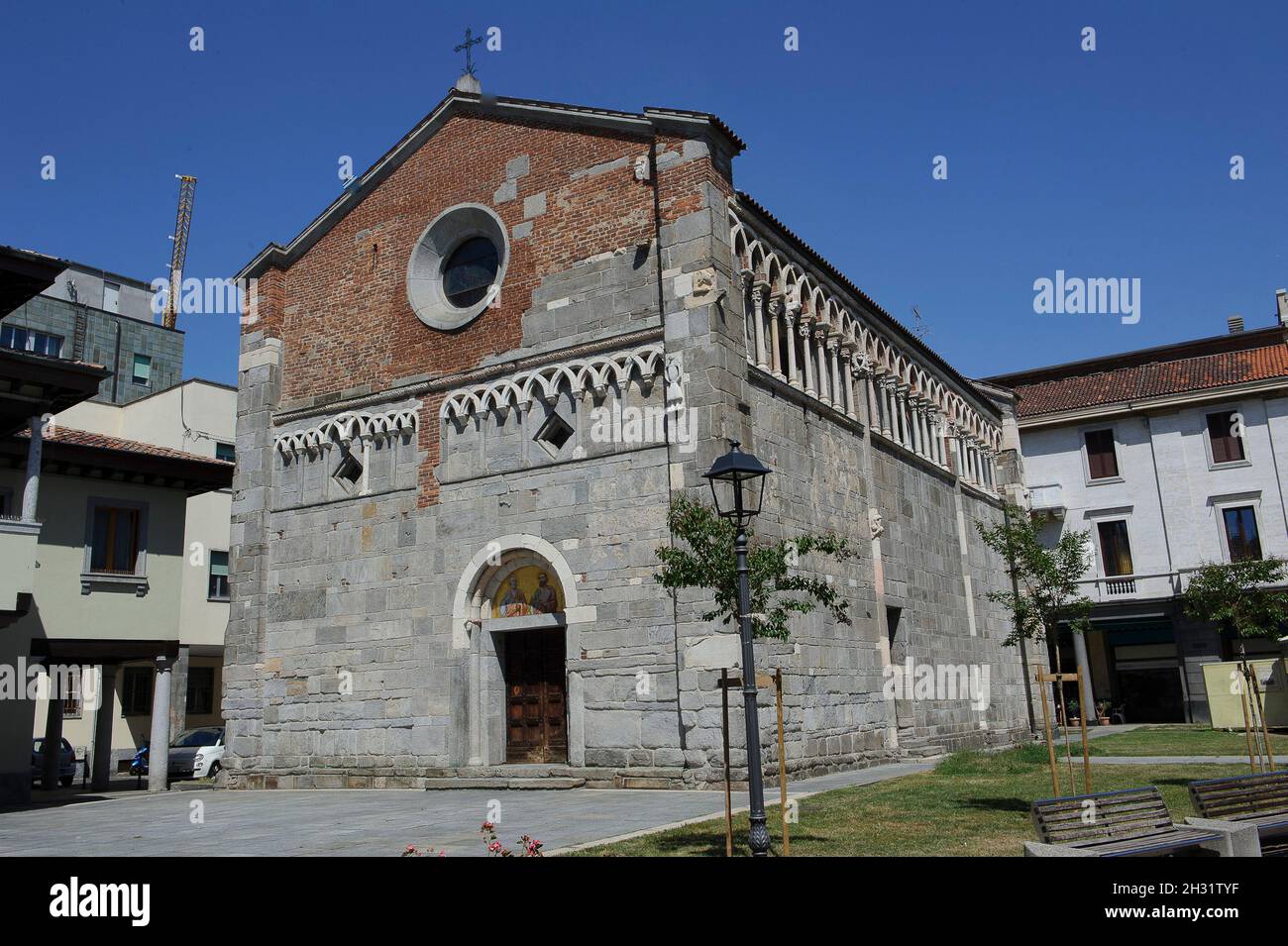 Europe, Italy, Lombardy, Gallarate, Varese province, exterior views of ...