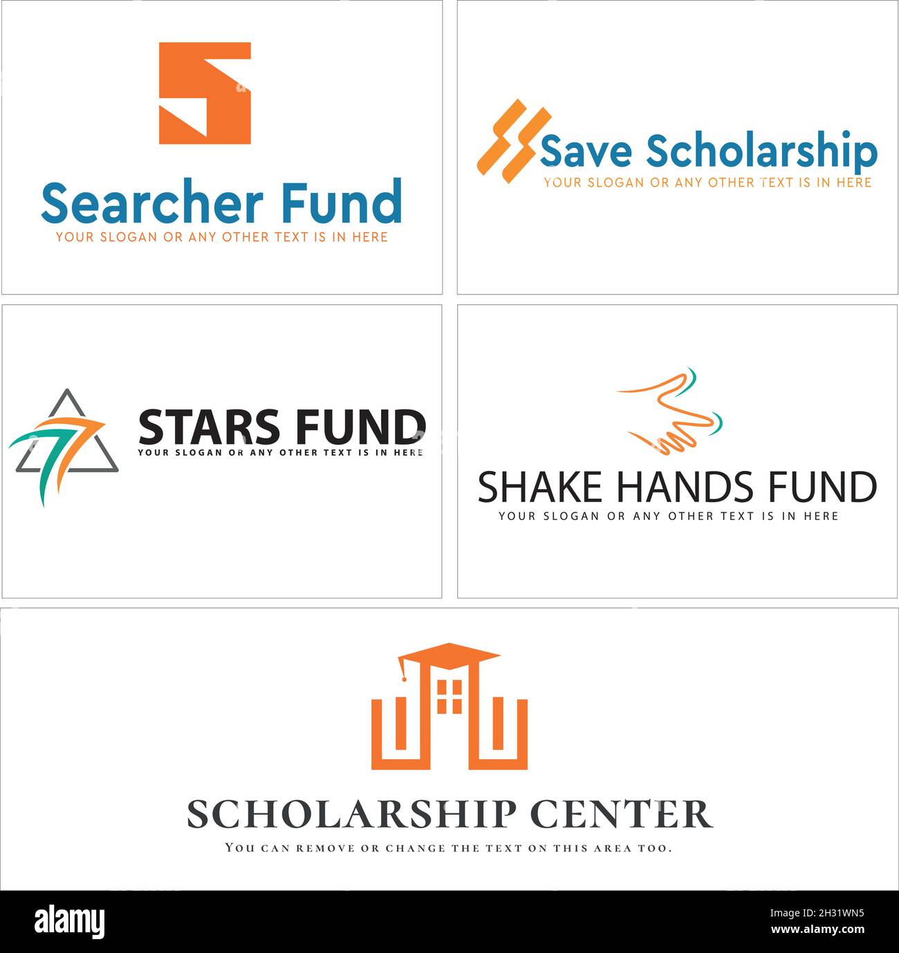 Modern education foundation nonprofit school building logo design Stock ...