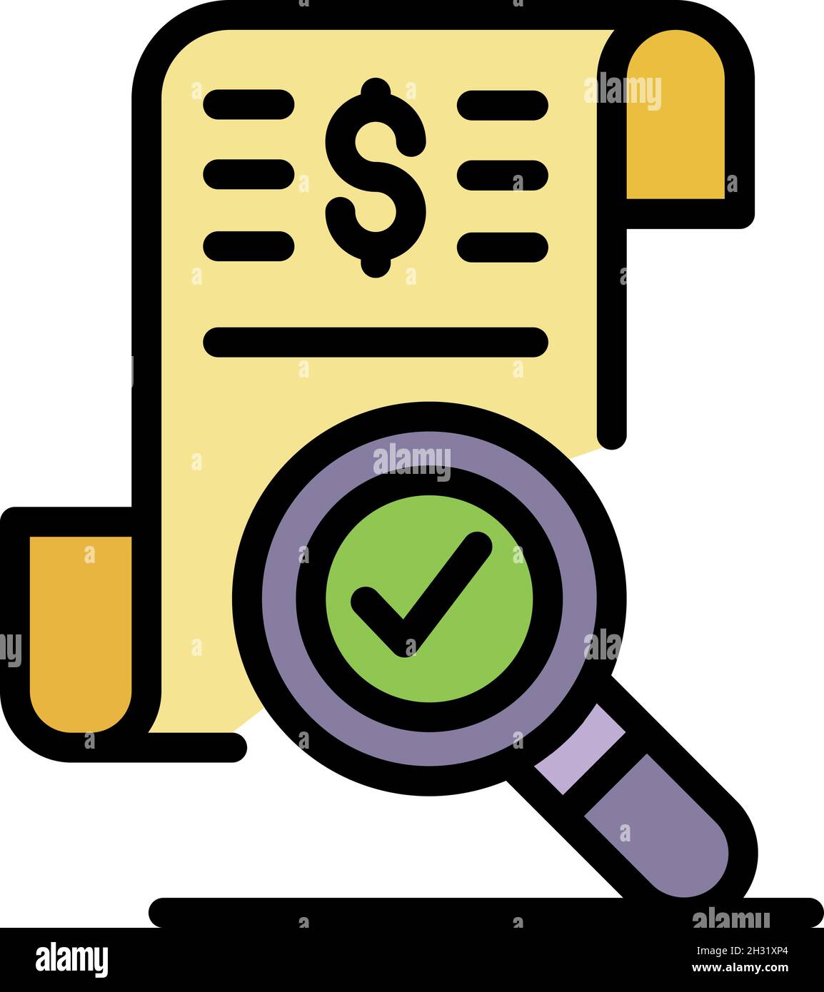 Paper expense report icon Stock Vector Images - Alamy