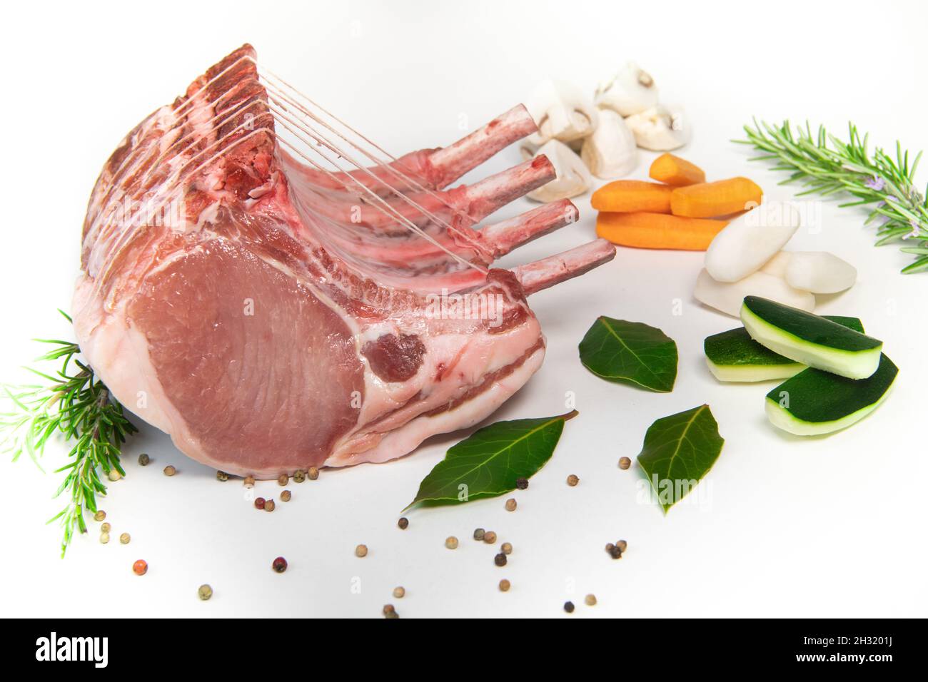 Pork ribs, Pork ribs with raw bone, Entrecote, Fresh and raw meats ...