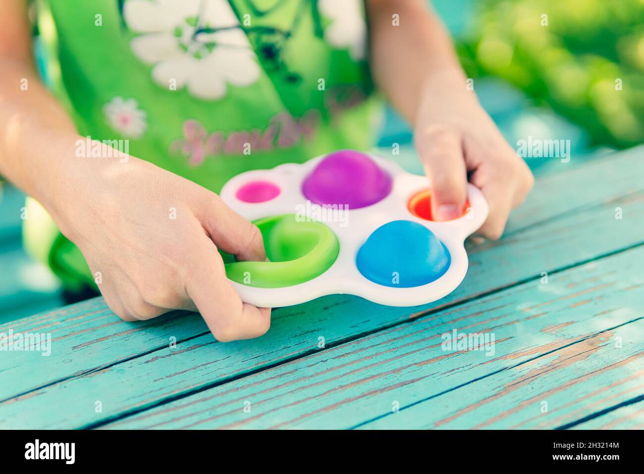 colorful antistress sensory toy fidget push simple dimple in kid's ...