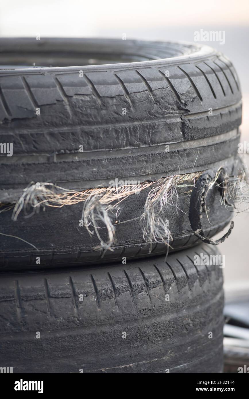 Tyre shredding hi-res stock photography and images - Alamy