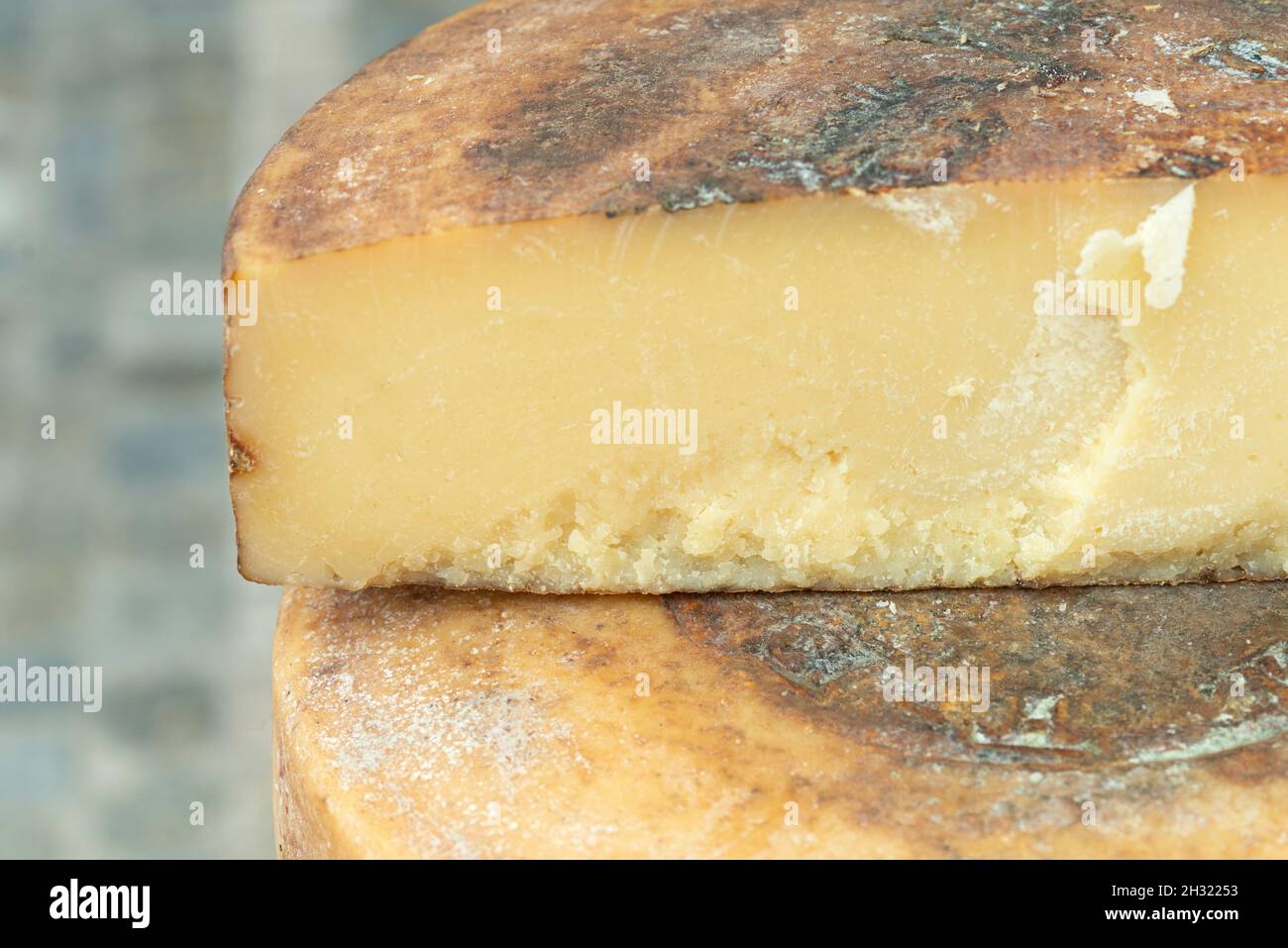 Italy, Lombardy, Silter DOP Typical Cheese for Sale in Market Stall ...