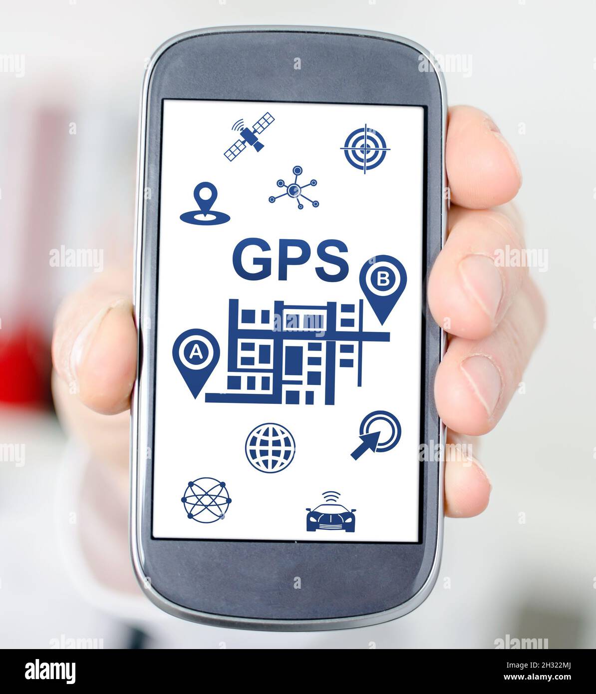 Hand held navigation device hi-res stock photography and images - Alamy