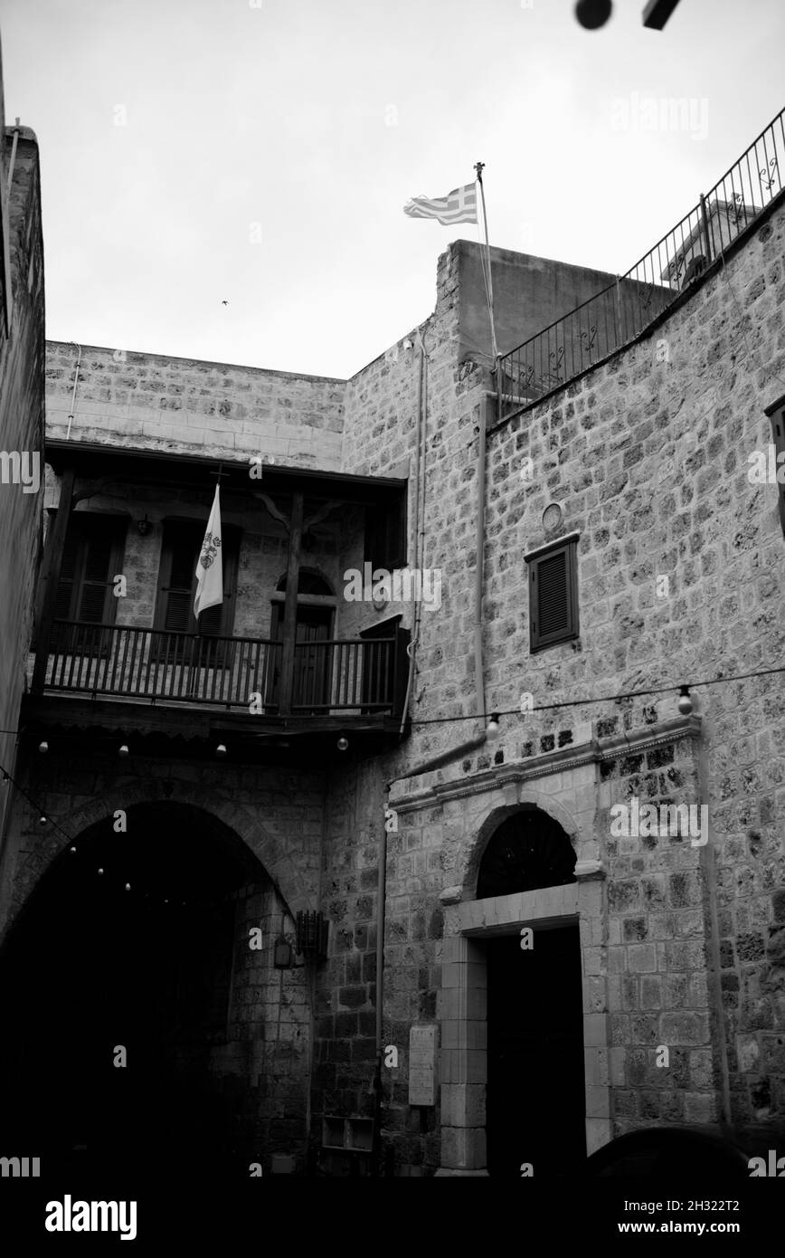 Walkways and alleys of Old Akko, Acre, Israel Stock Photo - Alamy
