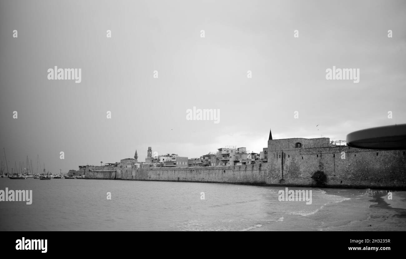Walls of Old Akko, Acre, Israel Stock Photo - Alamy