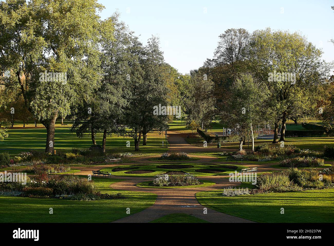 Peel Park public urban park in Salford, Greater Manchester, near the ...