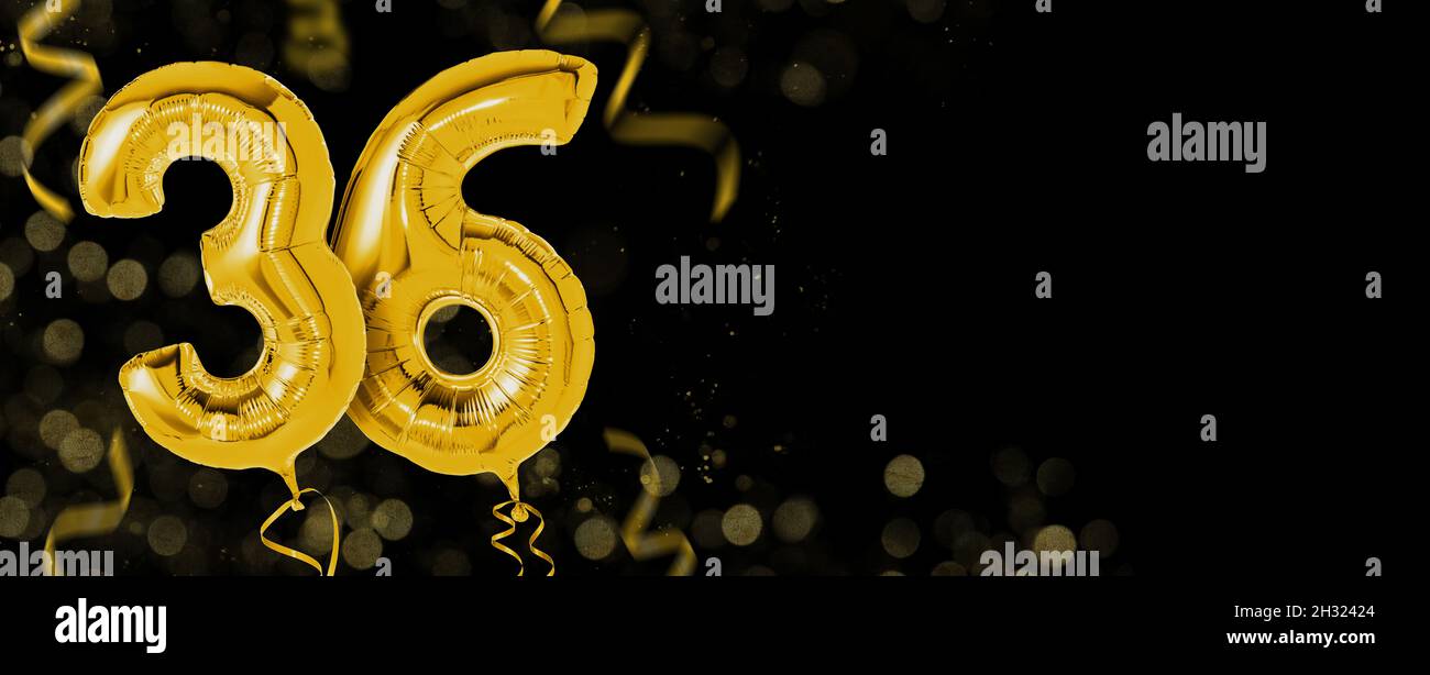 Happy birthday card 36th birthday hi-res stock photography and images ...